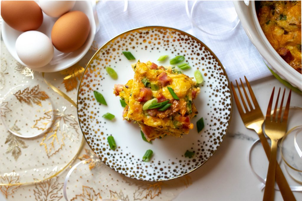 Holiday Dinner Strata - Peppers & Pennies